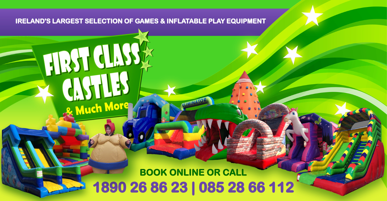 First Class Castles - Party Balloon Theme Bouncy Castle for hire