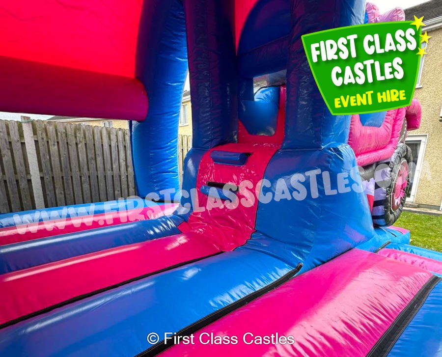 First Class Castles - Bouncy Castle with Slide Barbie Theme Bouncing