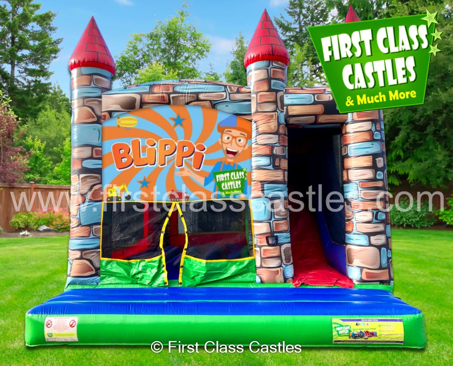 First Class Castles - Bouncy Fun 3in1 Inflatable Bouncy Castle