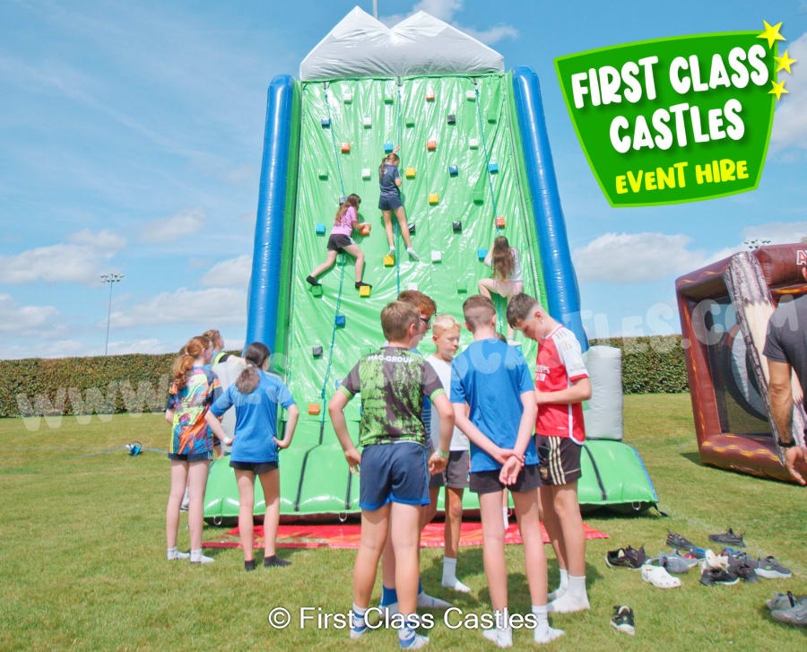 First Class Castles - Climbing Inflatable Wall for hire in Ireland.