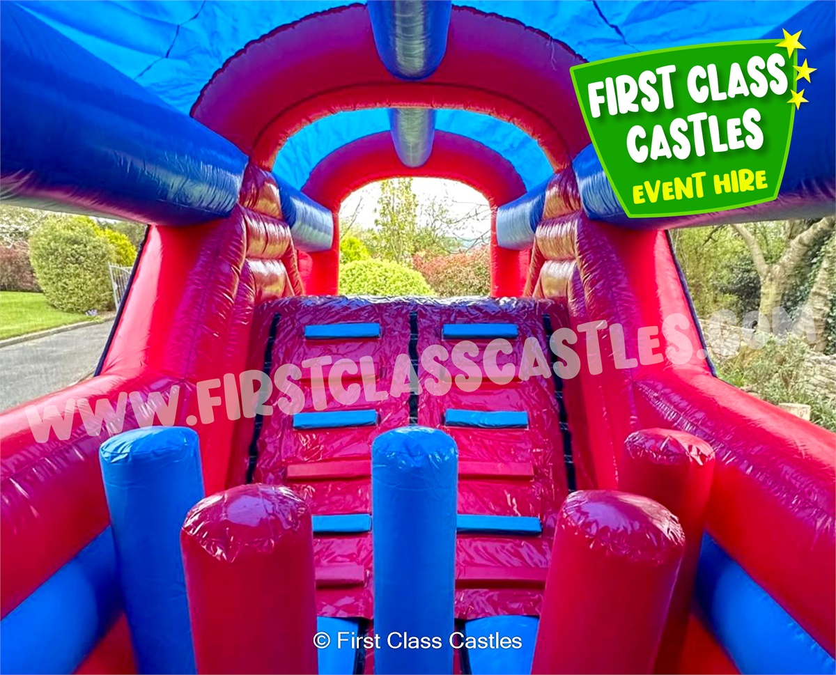 Mega 50ft Obstacle Course Hire Red & Blue | Waterford & Ireland