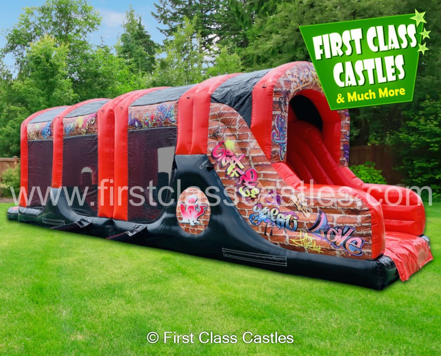 First Class Castles - Obstacle Course Bouncy Castle Hire Ireland